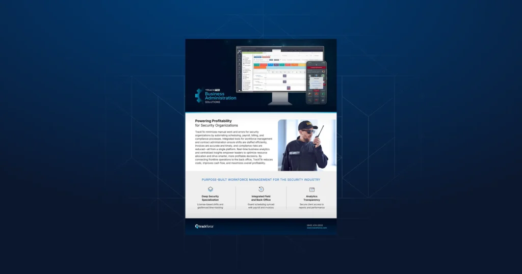 Business Administration Solution Brief - TrackTik.com